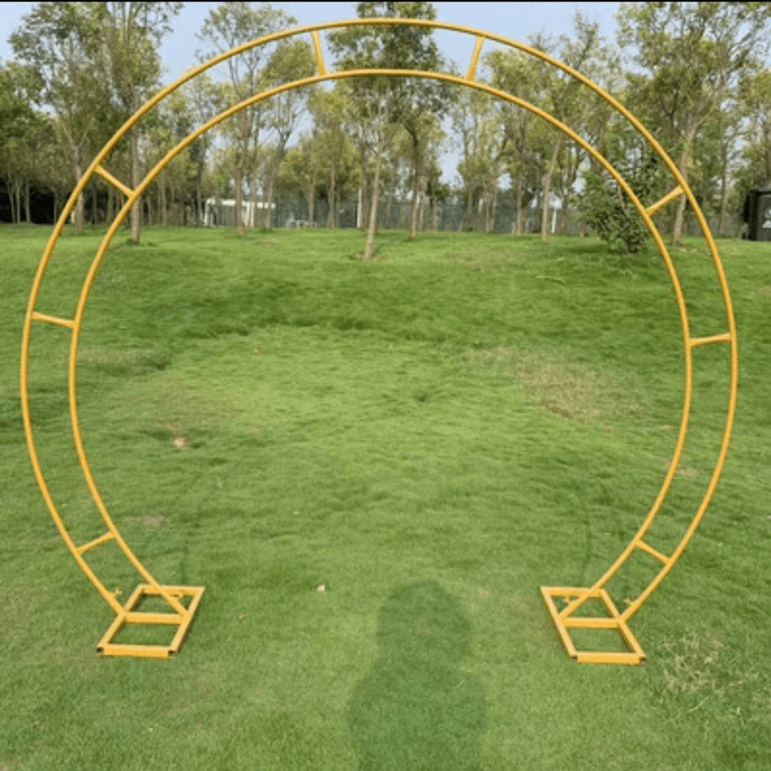 Double Layer Ring Arch White 2.4m*3m - 匠心艺·JXY Event Props Rental